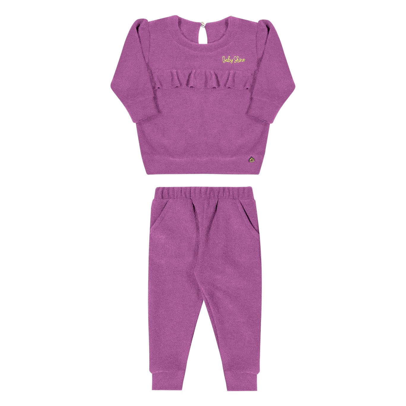 Conjunto Babado Bebê Menina Alenice